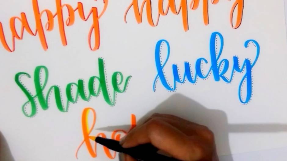 5 Different Shading Techniques used in Calligraphy