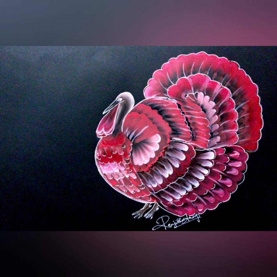 How to paint Turkey in one stroke