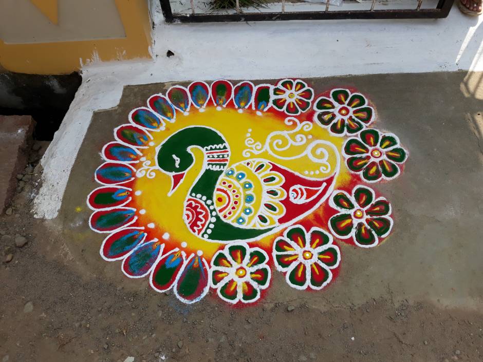 Rangoli at home