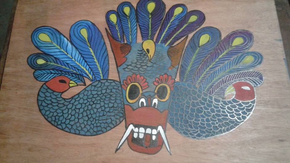 Wood painting (Devil Mask)