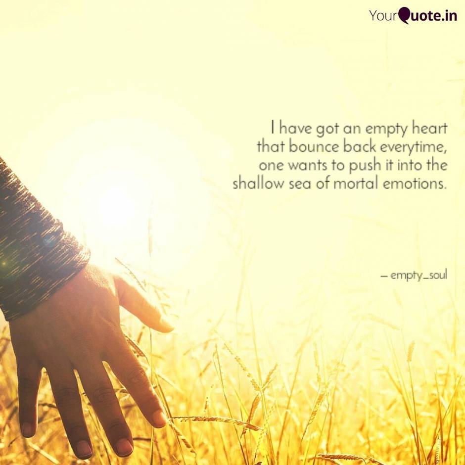 Having an empty heart is better than having it broken...!!