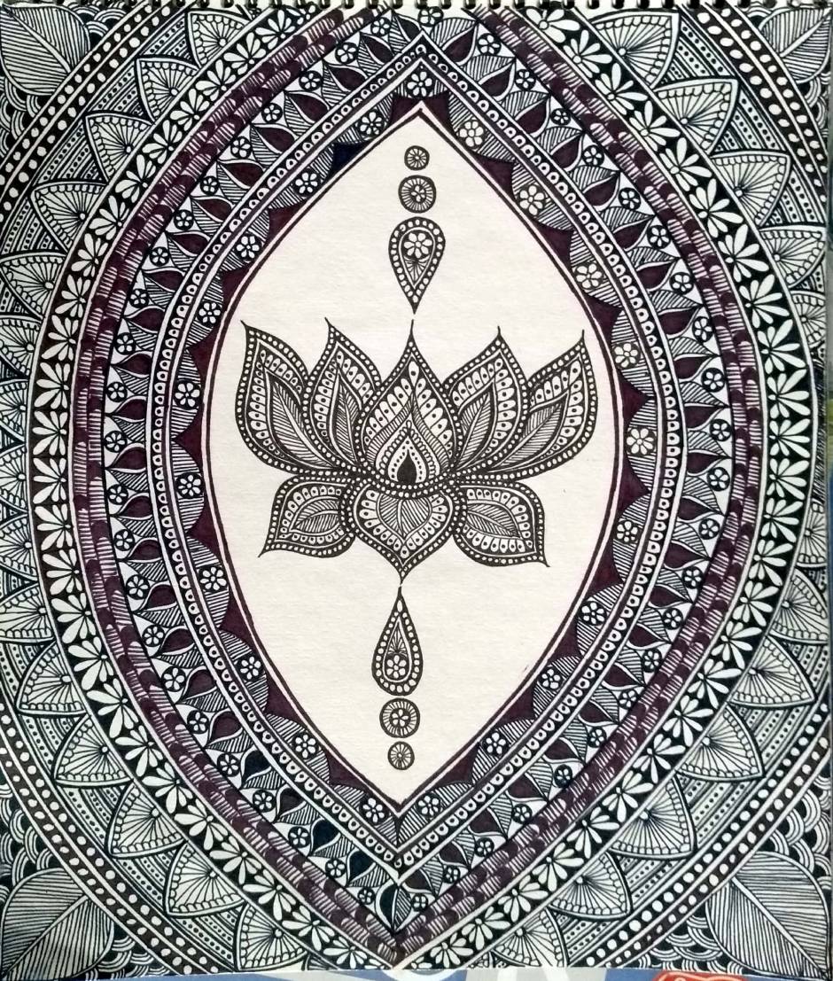 Lotus zentangle