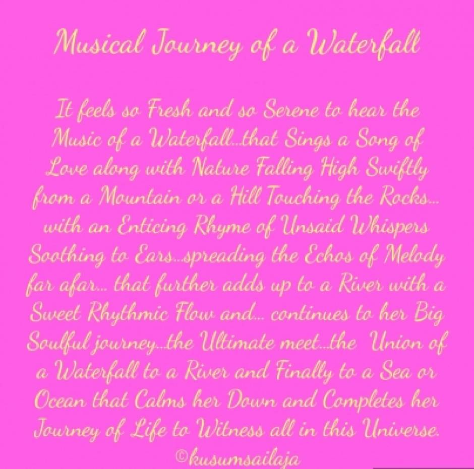 Musical Journey Of a Waterfall