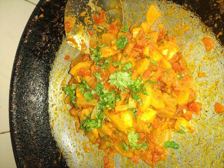 Muli ki sabji