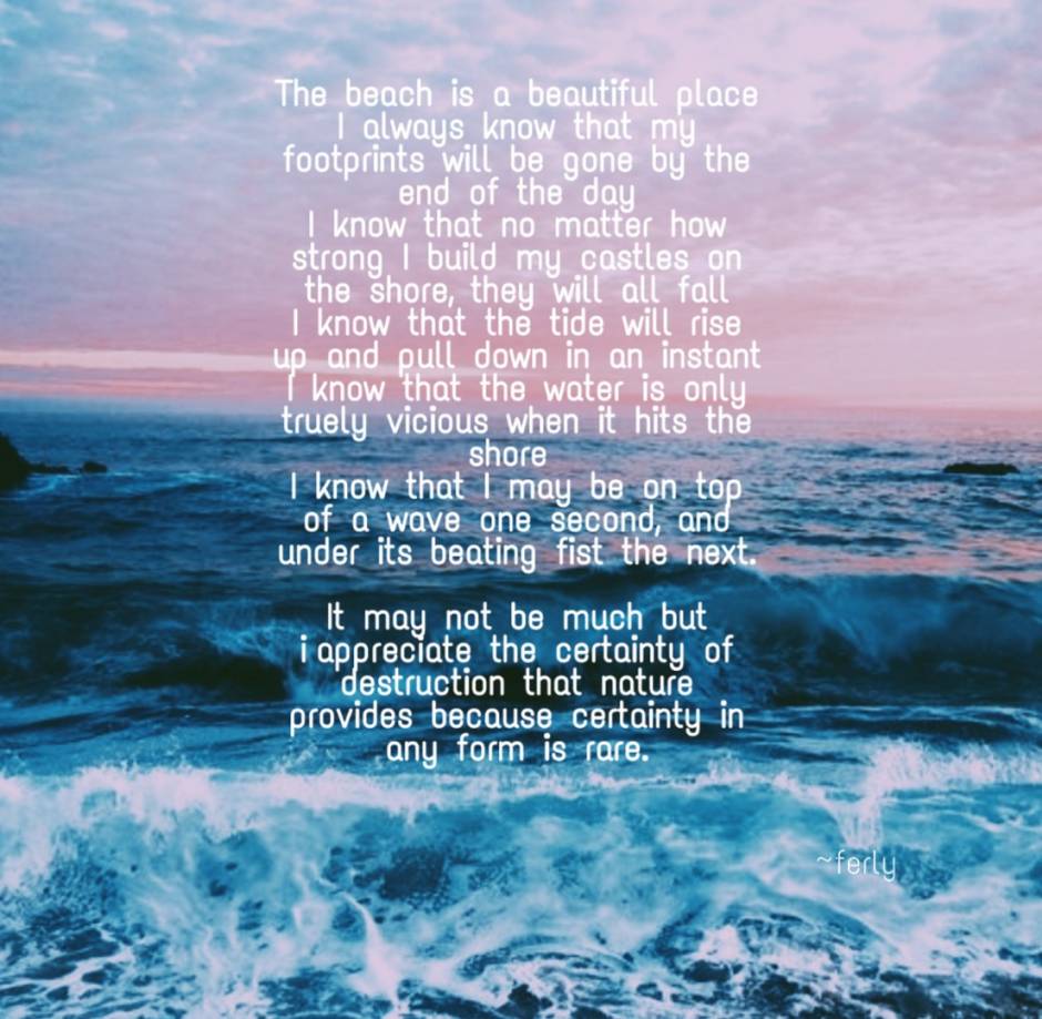 The beach