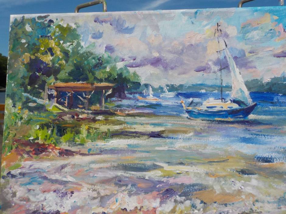 "Huron World " open air painting