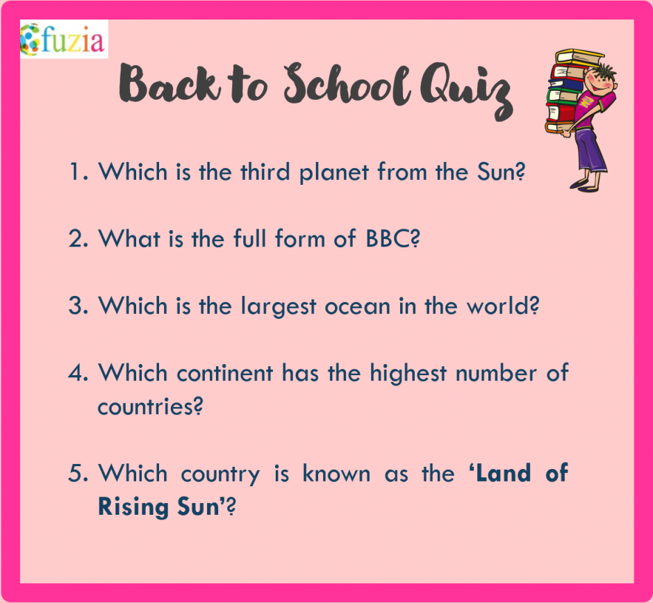 Can you pass this super simple back to school quiz? - Fuzia
