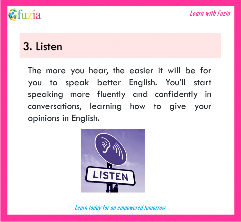 7 Golden Tips to Speak English Fluently - Fuzia