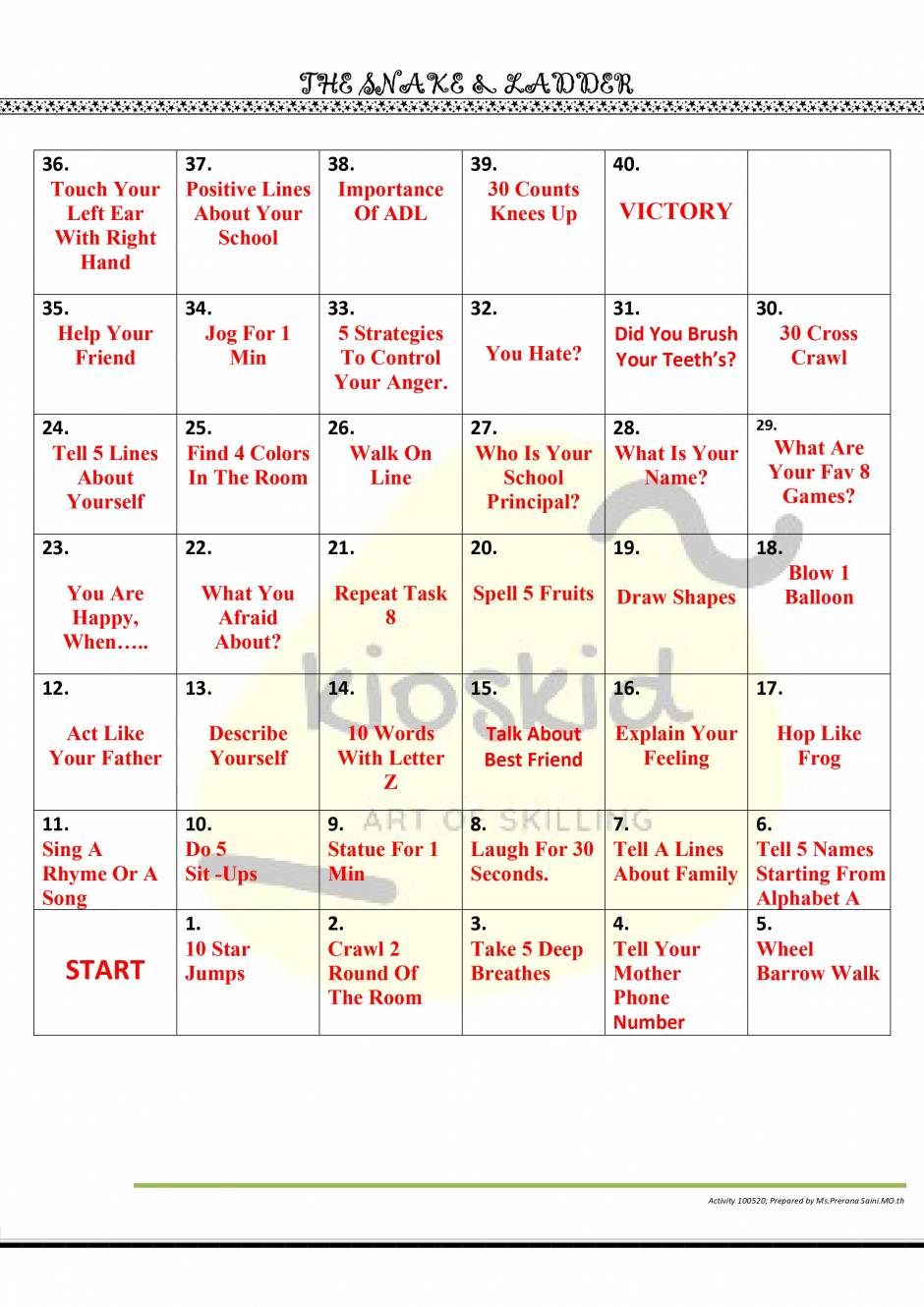 Snake And Ladder with twist