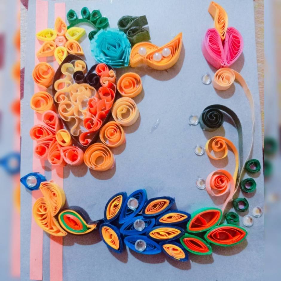 Quilled art