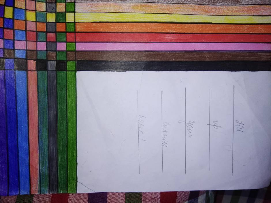 Easy and colourful boder design