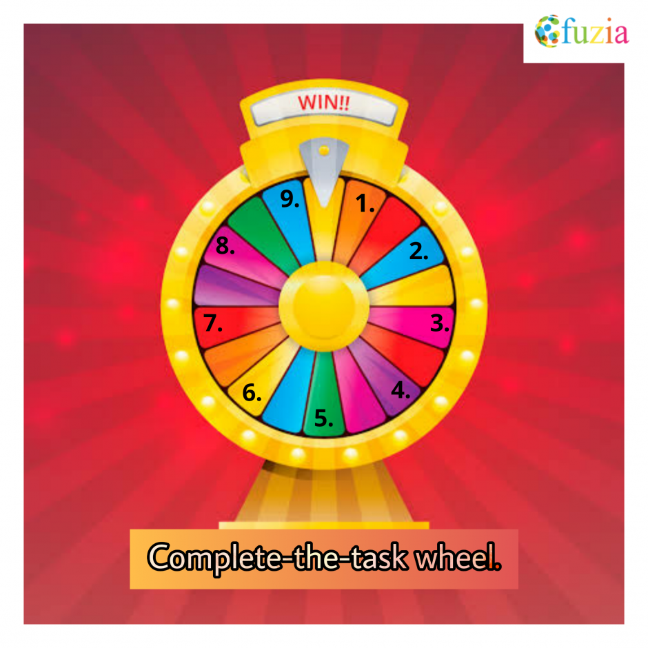 Complete the task wheel