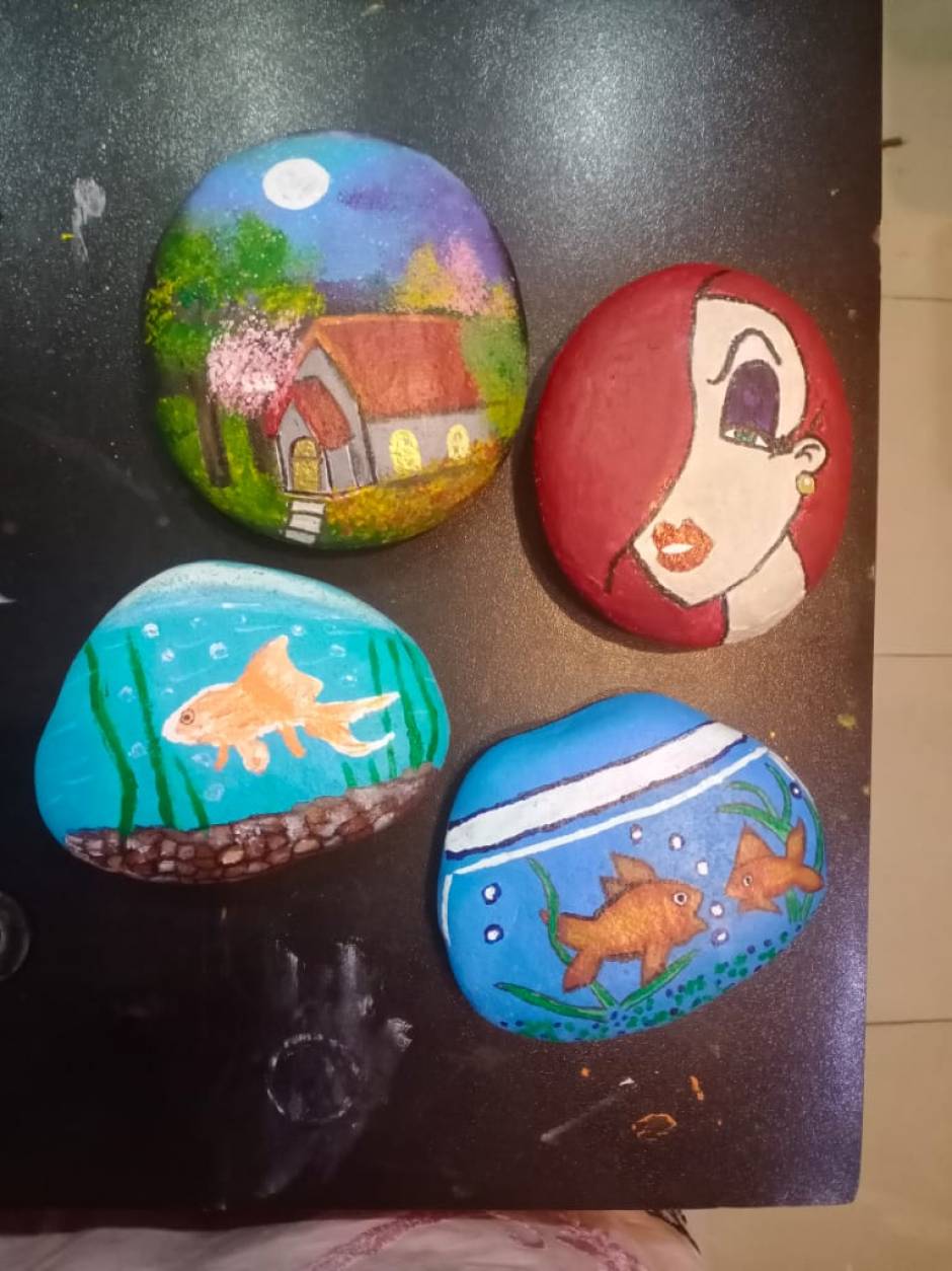 Pebbles painting
