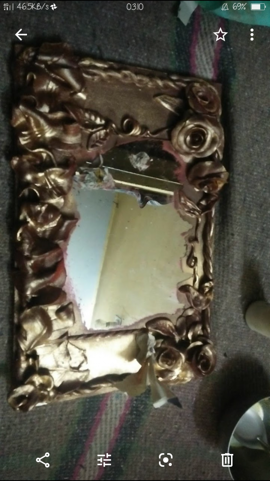 mirror design with clay