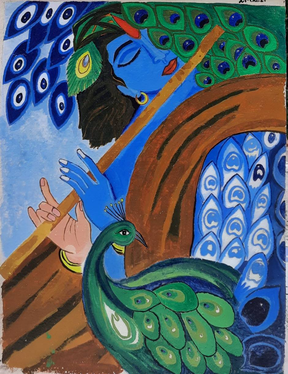 Radhakrishnan wall painting