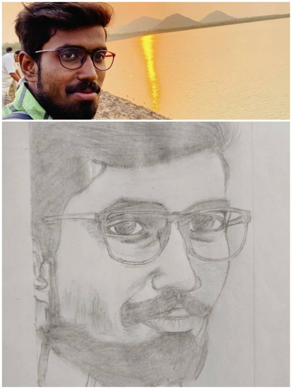 He and his sketch - done by me
