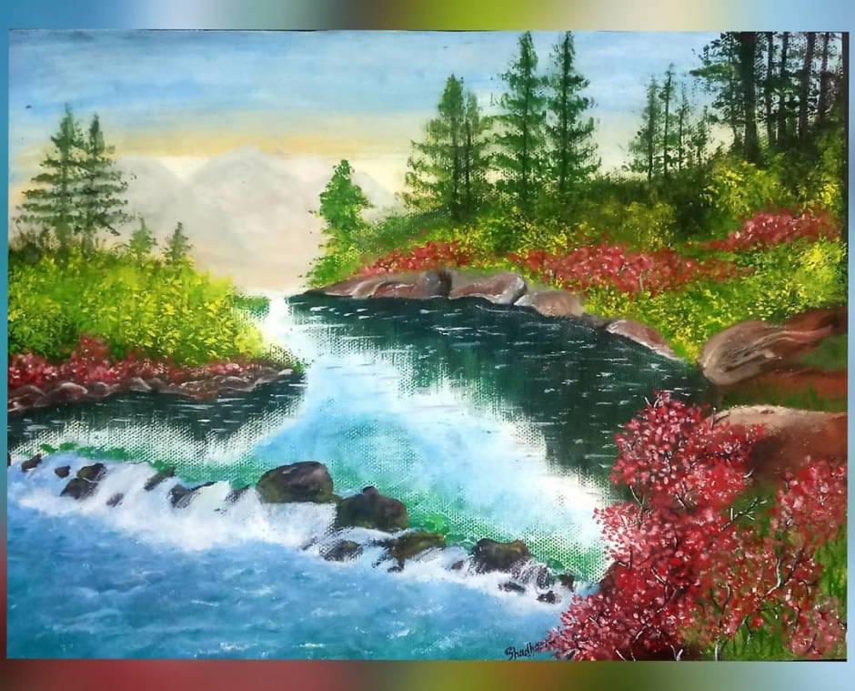 Acrylic Landscape Painting