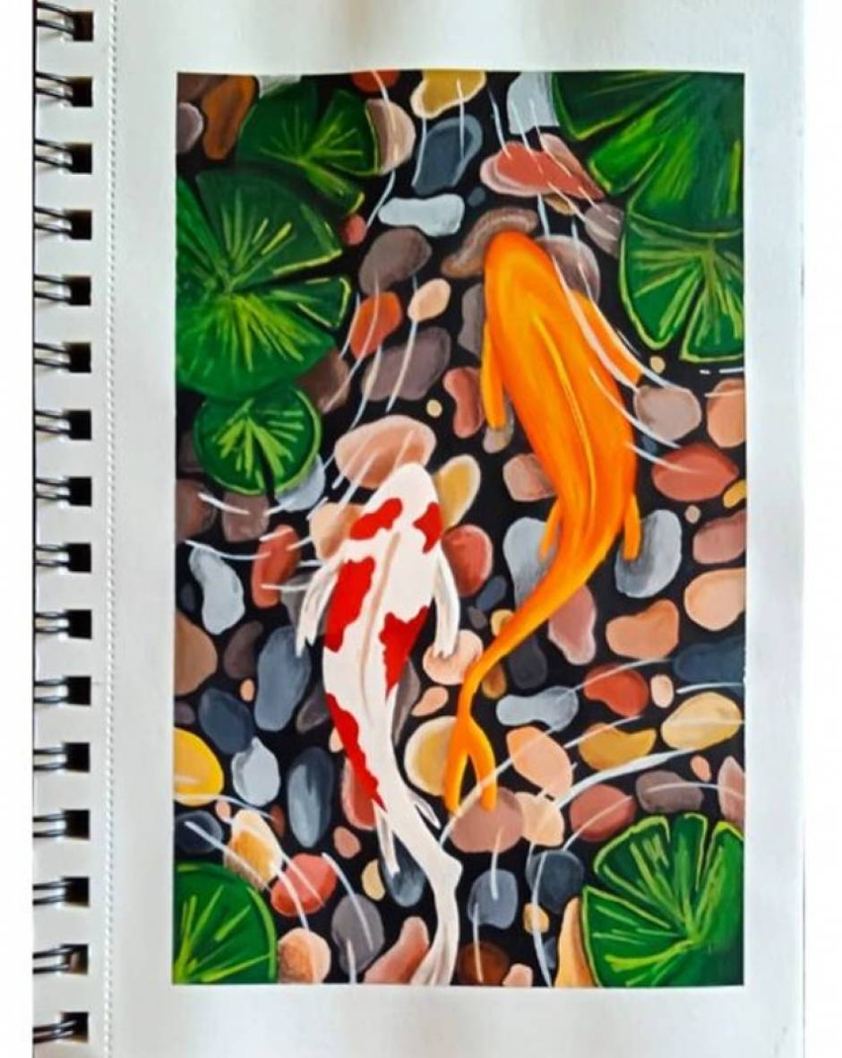 Acrylic painting a3 size