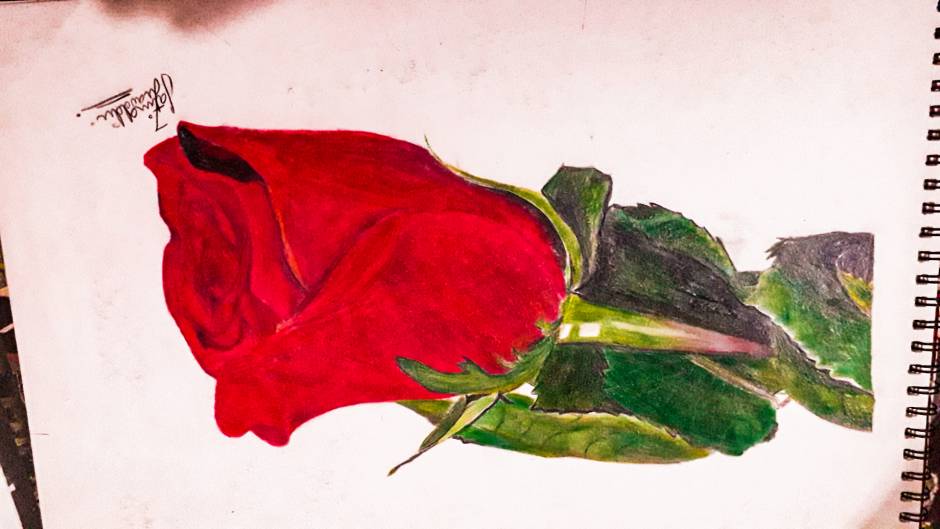 Realistic flower art