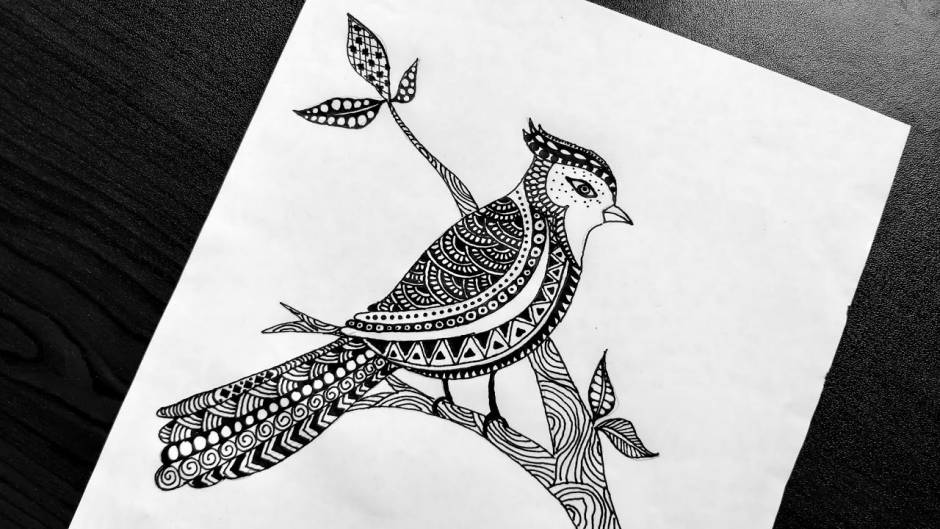 Mandala art of bird