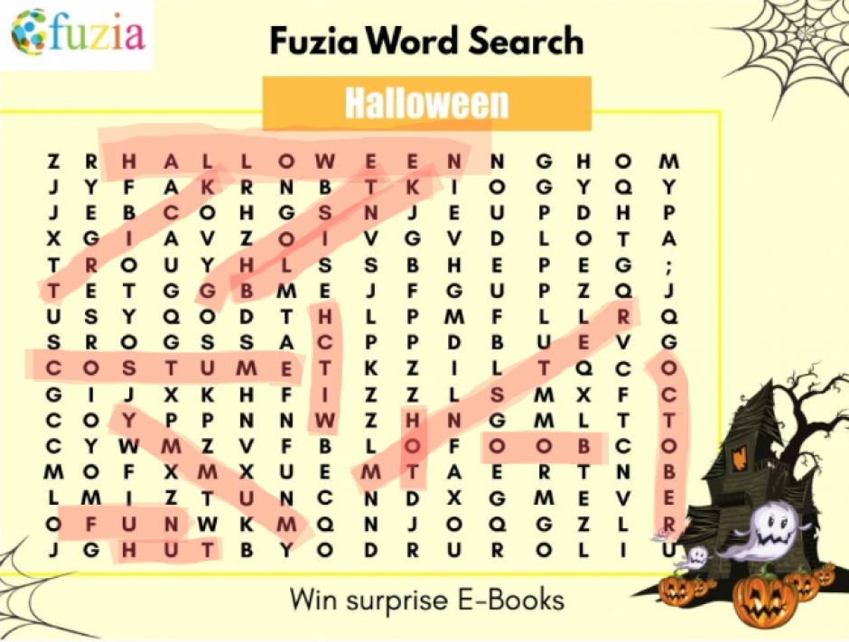 Halloween word bank