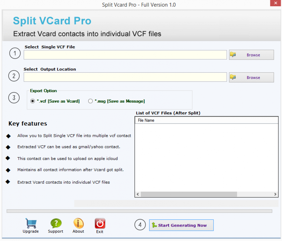 Hoe vCard (VCF)-bestanden te splitsen naar meerdere contac