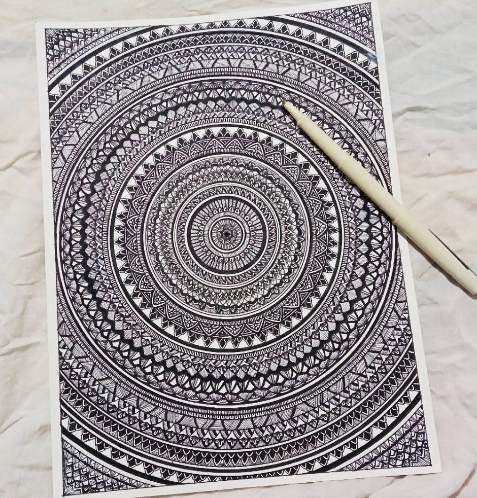 Mandala Art Drawing
