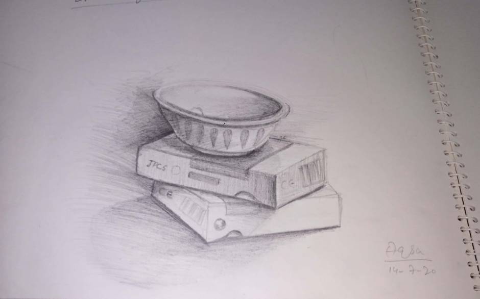 Boxes and round object study
