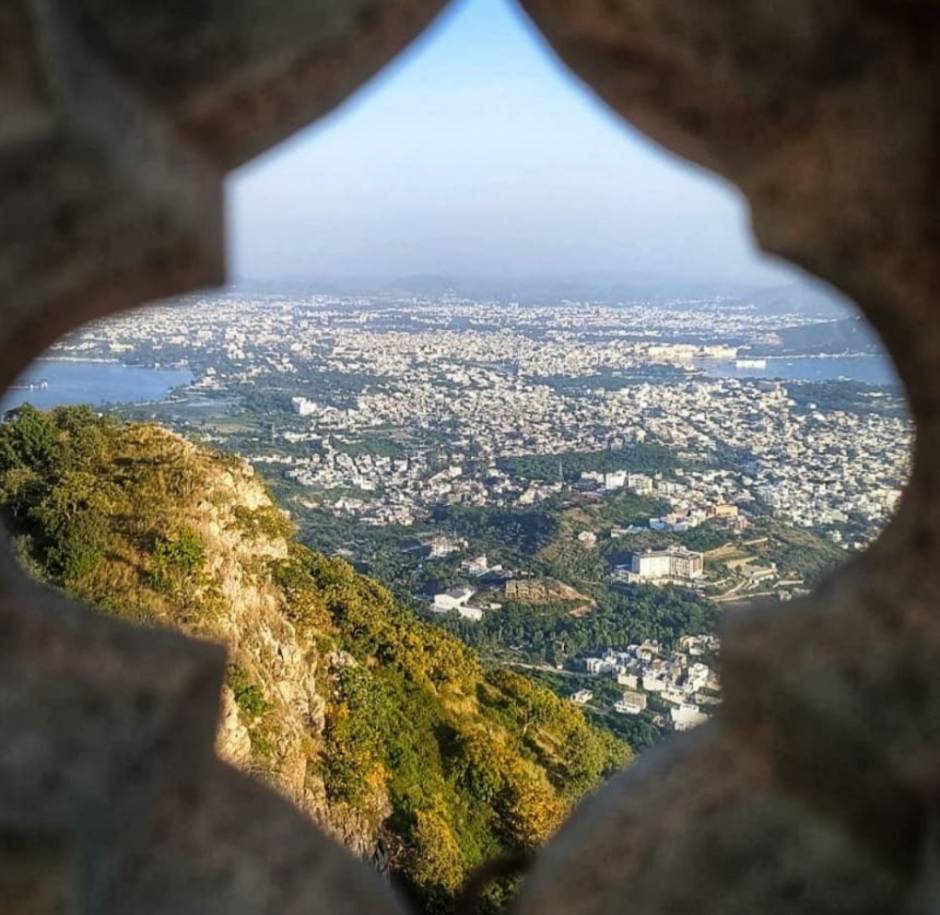 Wholesome city in a frame