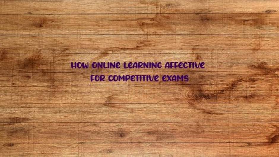 How online learning affective for competitive