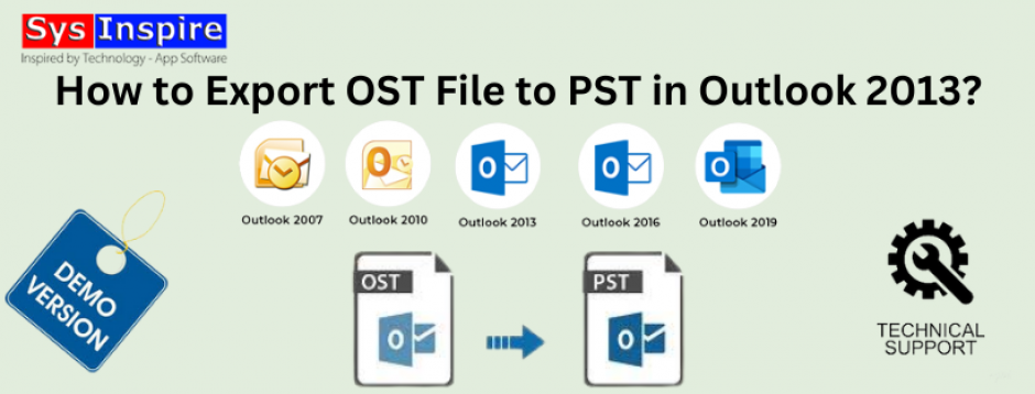 How to Export OST File to PST in Outlook 2013?