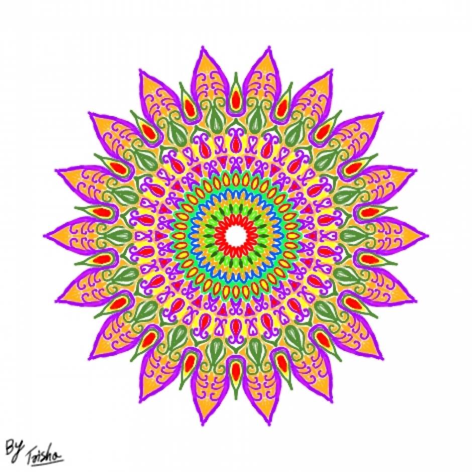 Digital mandala art