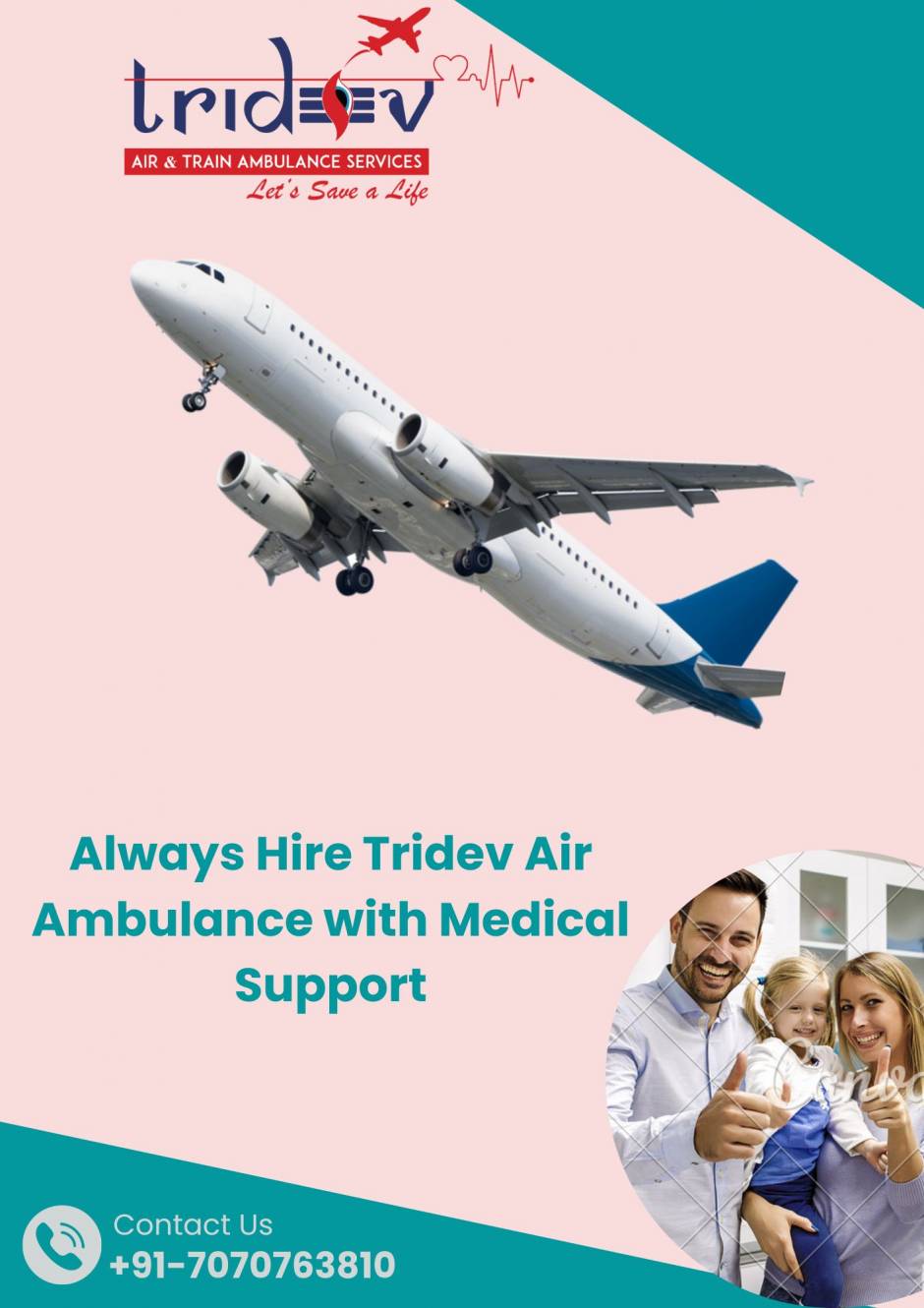 Tridev Air Ambulance Services from Patna to Delhi
