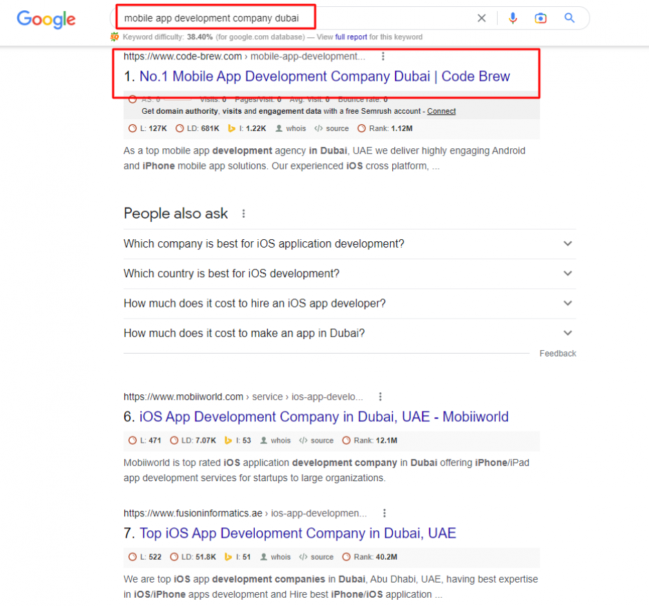 No.1 Mobile App Development Company Dubai | Code Brew Labs