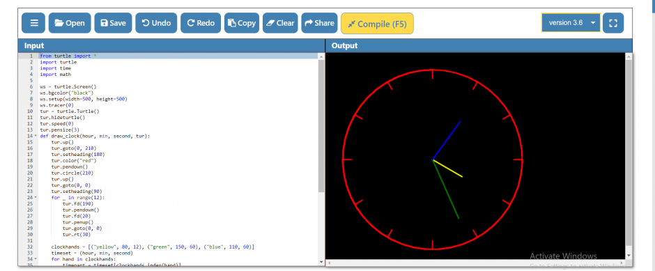 Python Online Compiler