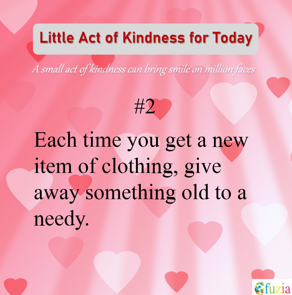 Little Act of Kindness for Today - Fuzia