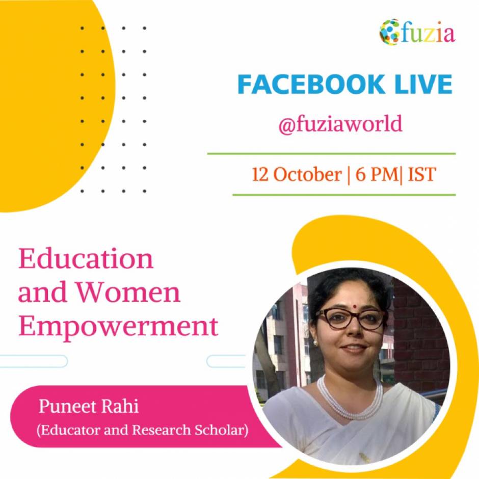 Live session on Education and Women Empowerment - Fuzia