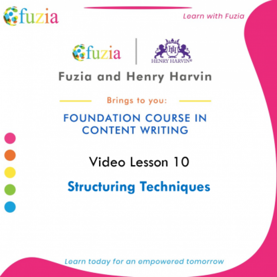 Video Lesson 10 Structuring Techniques Fuzia
