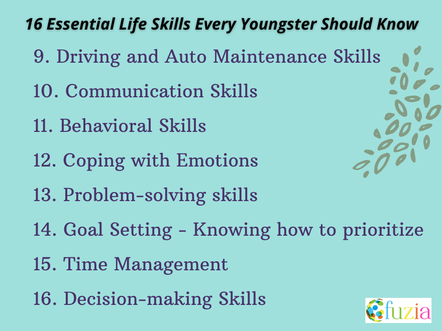 16 Essential Life Skills Every Youngster Should Know - Fuzia