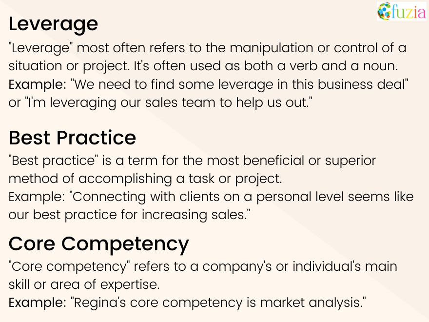 Most Commonly Used Business Jargons, Terms and Phrases - Fuzia