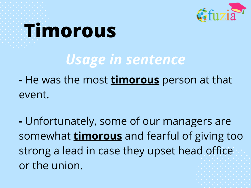 Advanced Vocabulary - Timorous - Fuzia
